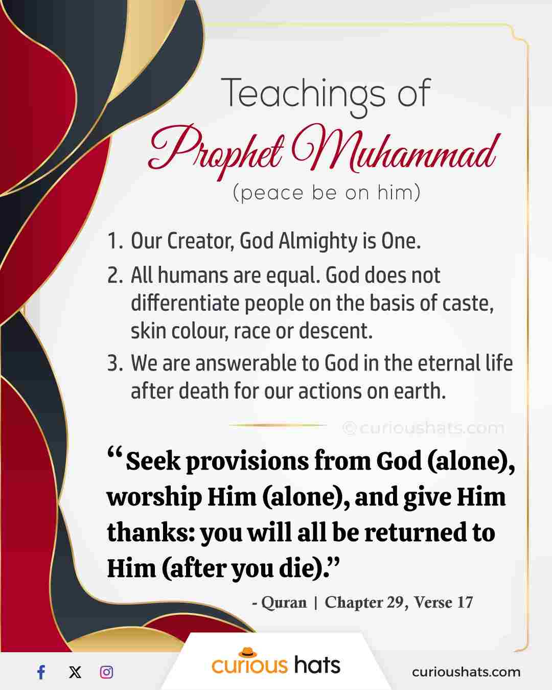 Prophet Muhammad (peace be on him) | Curious Hats